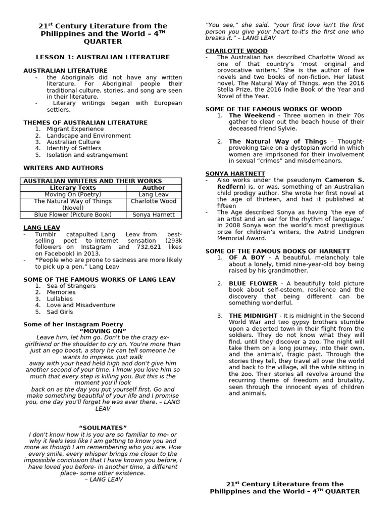 21st Century 4th Quarter Lesson 4 6 | PDF