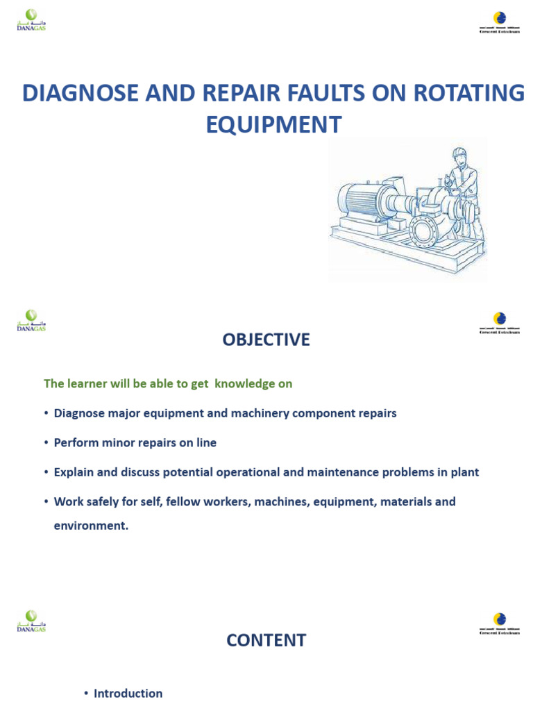 Diagnose And Repair Faults On Rotating Equipment Pdf