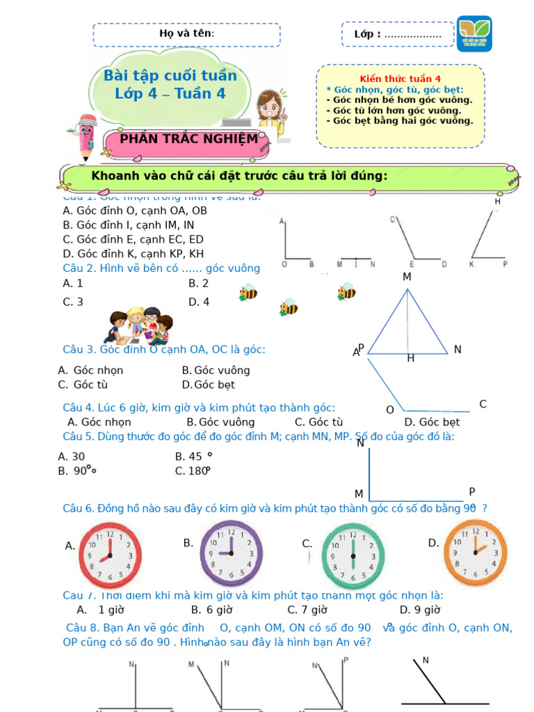 4.BTCT 4 - TOÁN - KNTT | PDF