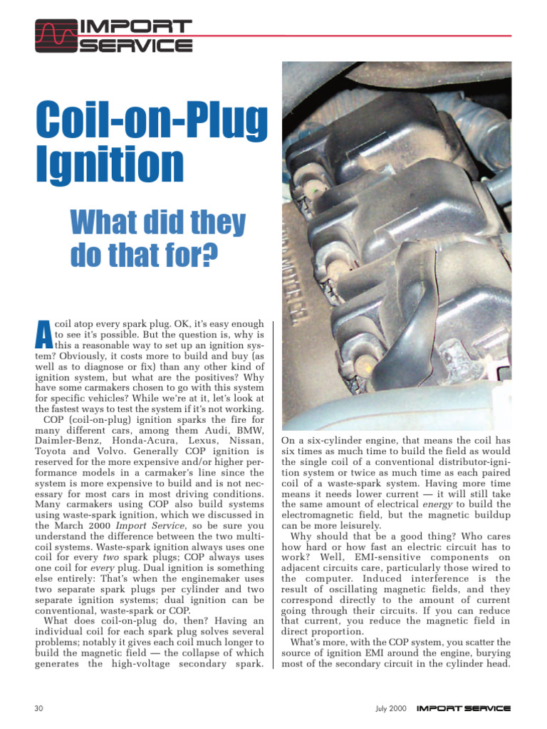 Coil On Plug Ignition | PDF