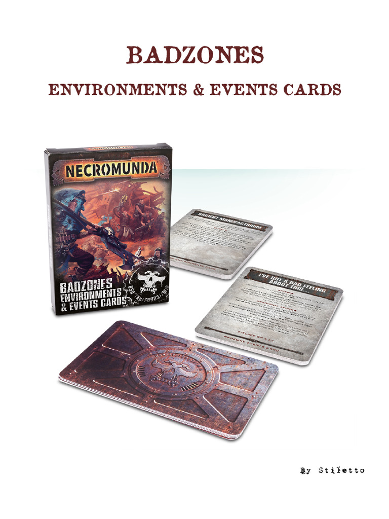 Card Pack - Badzone Environments and Events | PDF