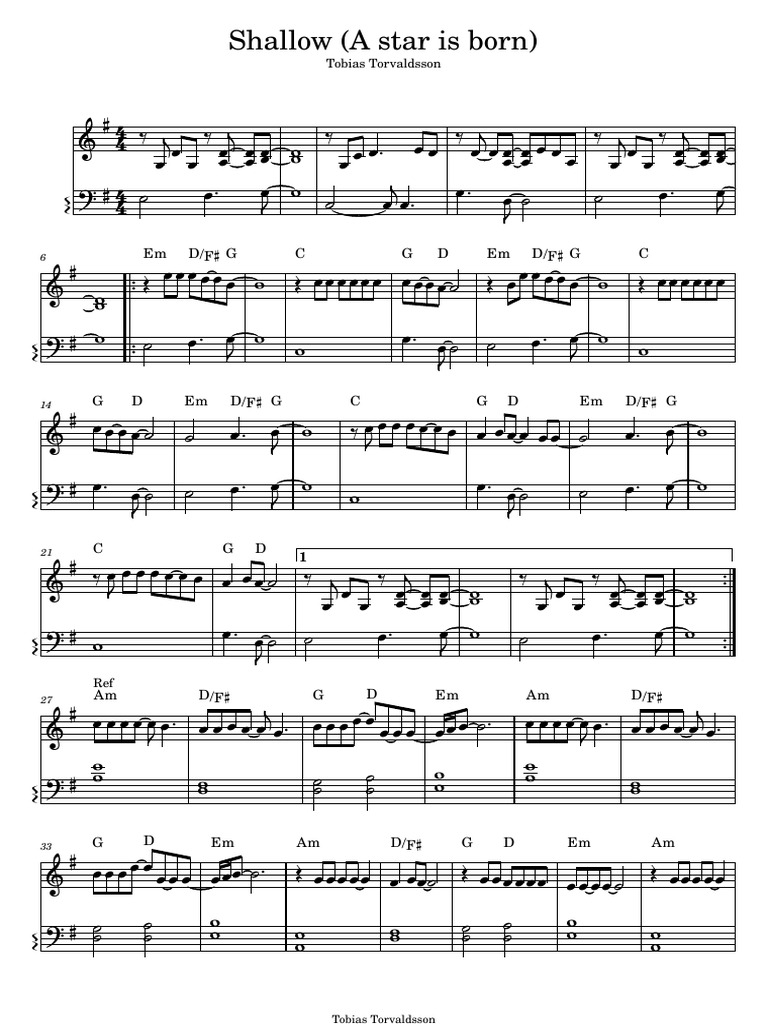 Shallow Lady Gaga | PDF