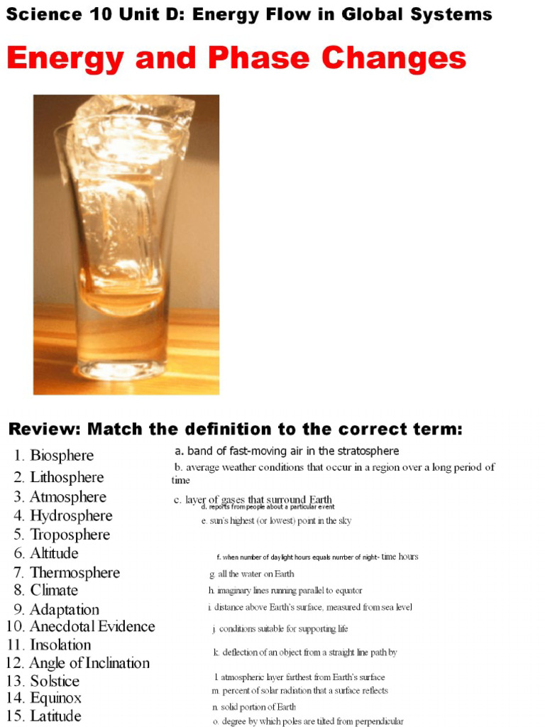 4 - Energy of Phase Changes | PDF