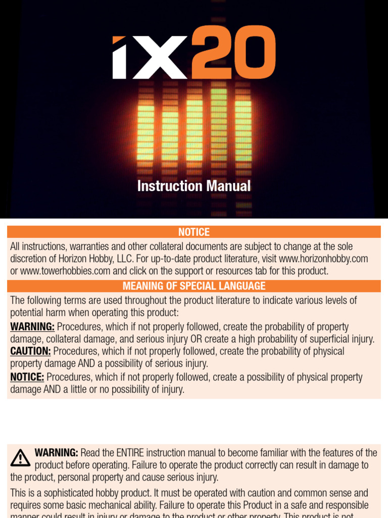 SPEKTRUM IX20_Manual_English | PDF