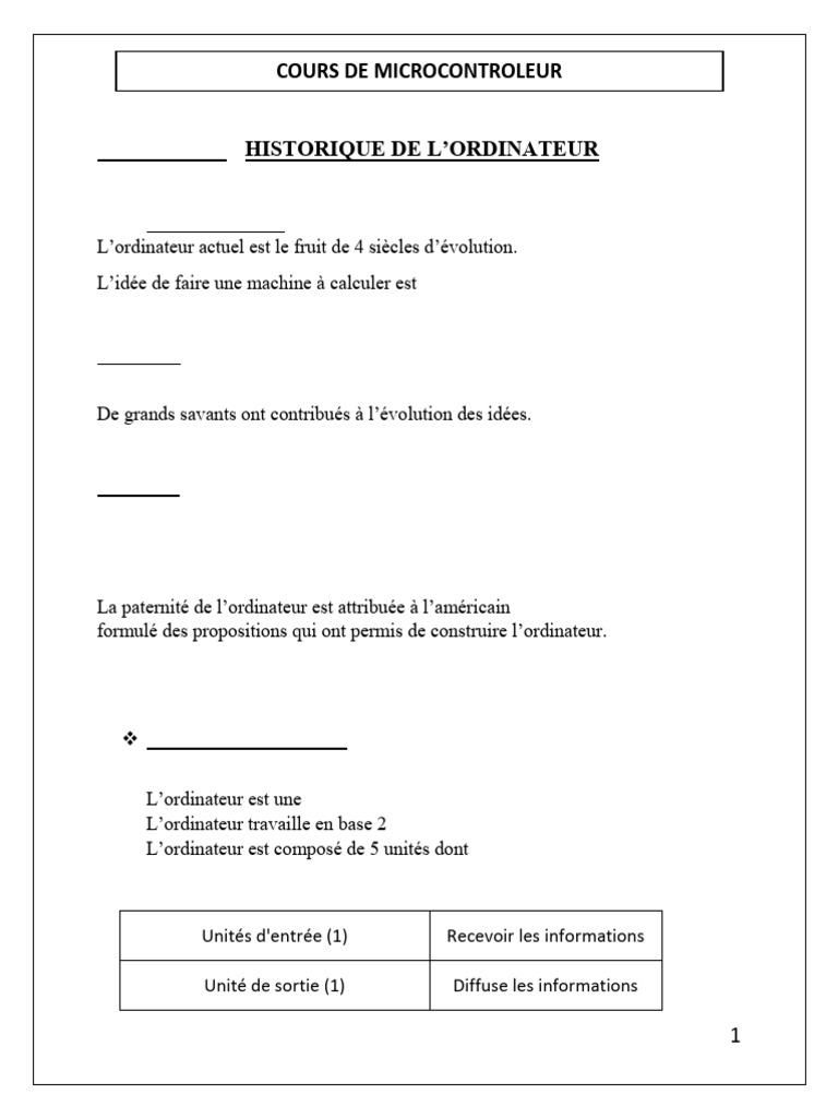 MICROCONTROLEUR | PDF