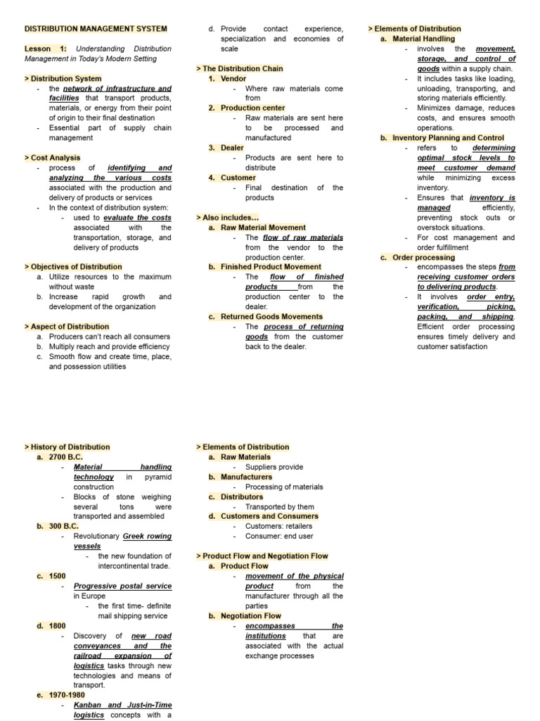 Distribution Management System | PDF