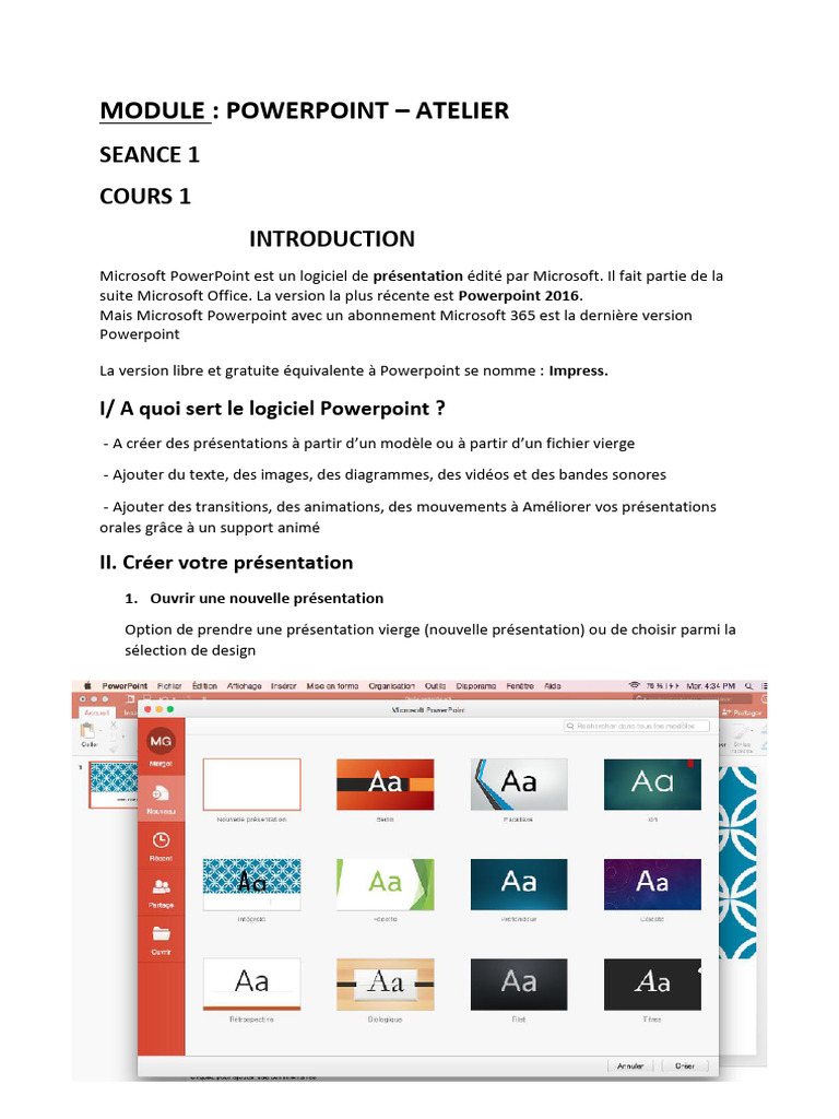 Cours Powerpoint | PDF