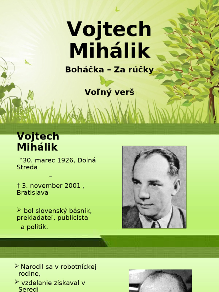 Vojtech Mihálik - Boháčka - Za Rúčky | PDF