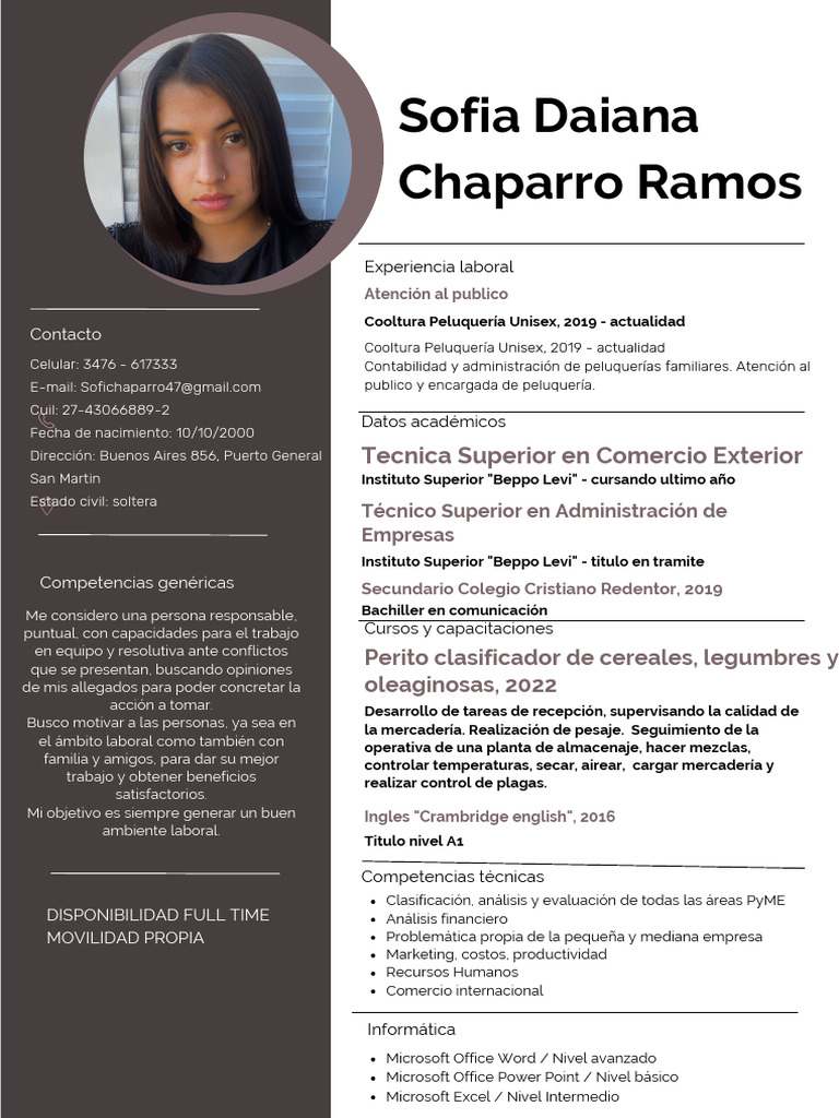 Cv Sofia 2023 | PDF