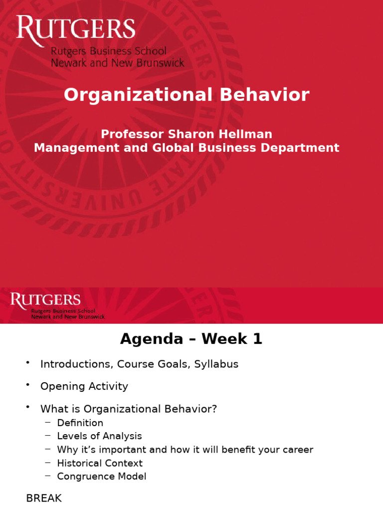 WK 1 Introduction - Slides | PDF