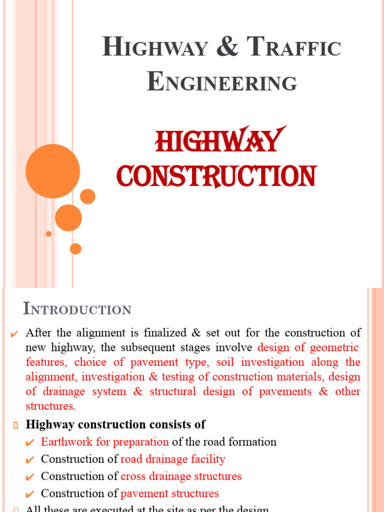 Highway Construction | PDF