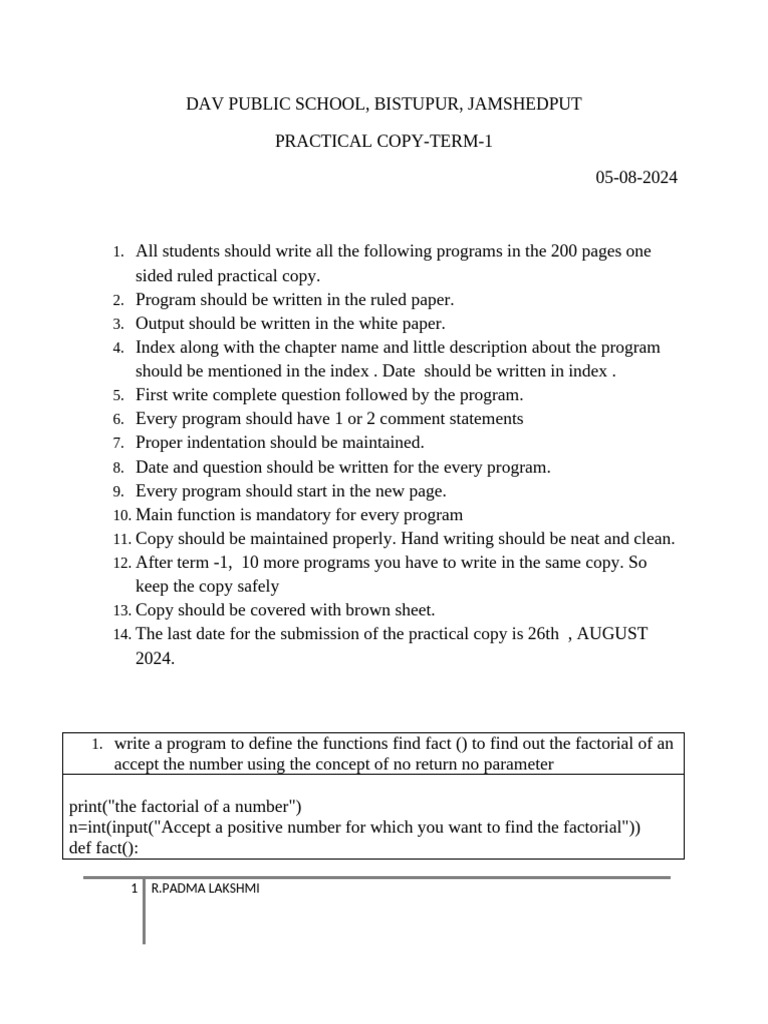 12 Cs Practical 2024 | PDF
