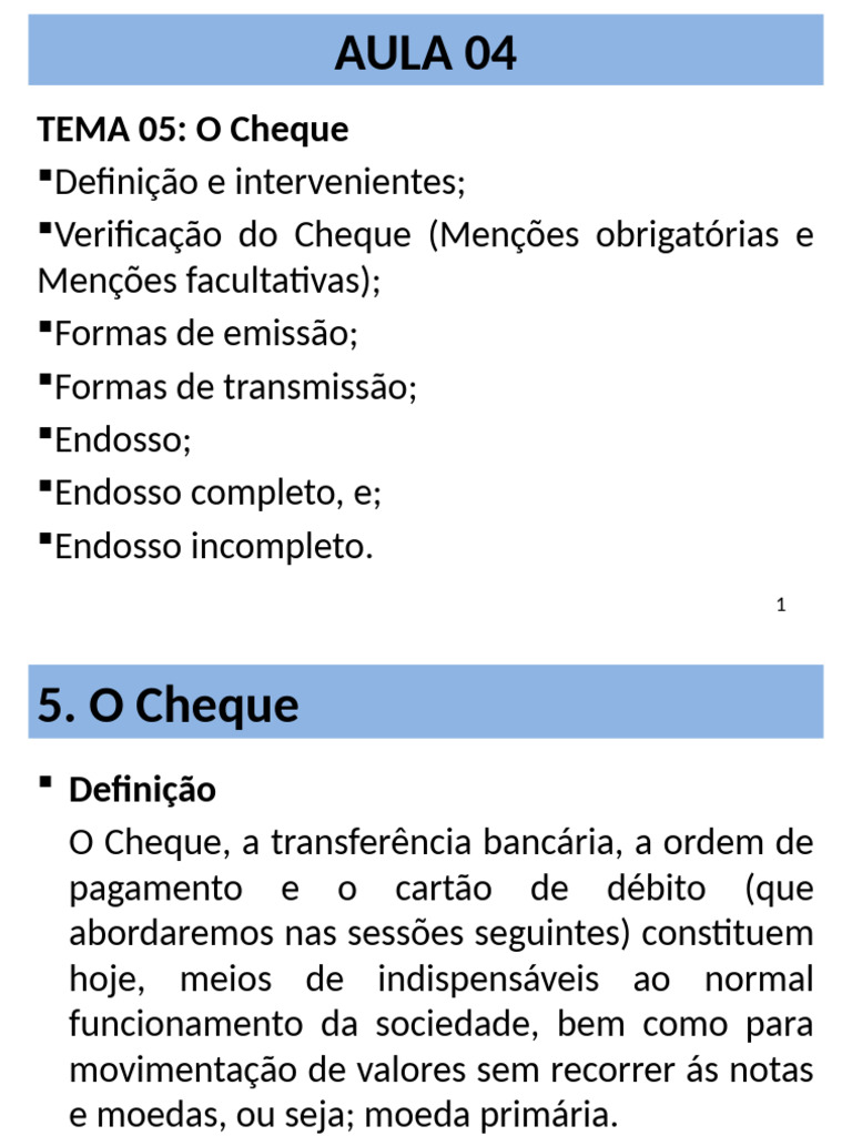Aula 4 (1) - 1 | PDF