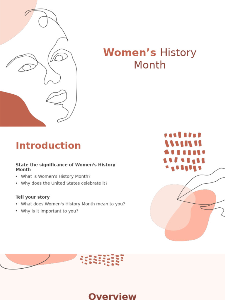 Women's History Month Presentation | PDF | Women's Rights ...
