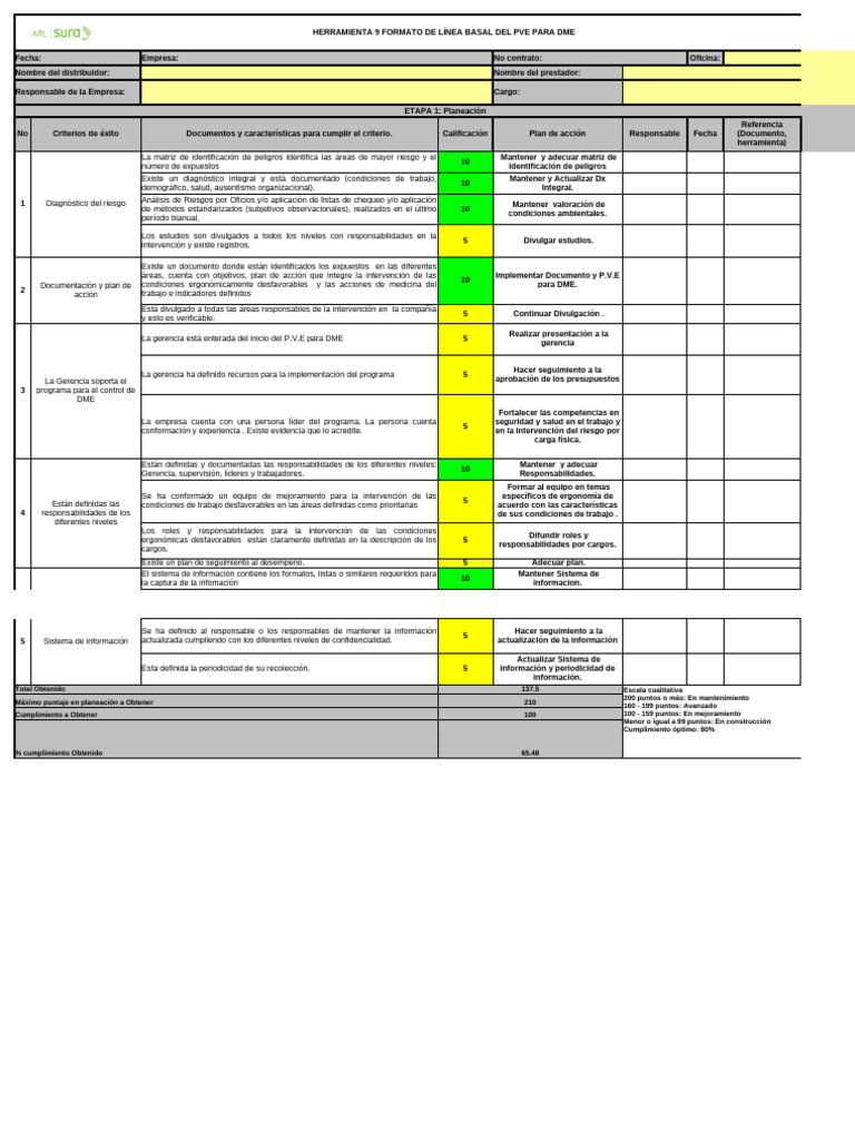 Herramienta 9 Formato Linea Basal Dme | PDF