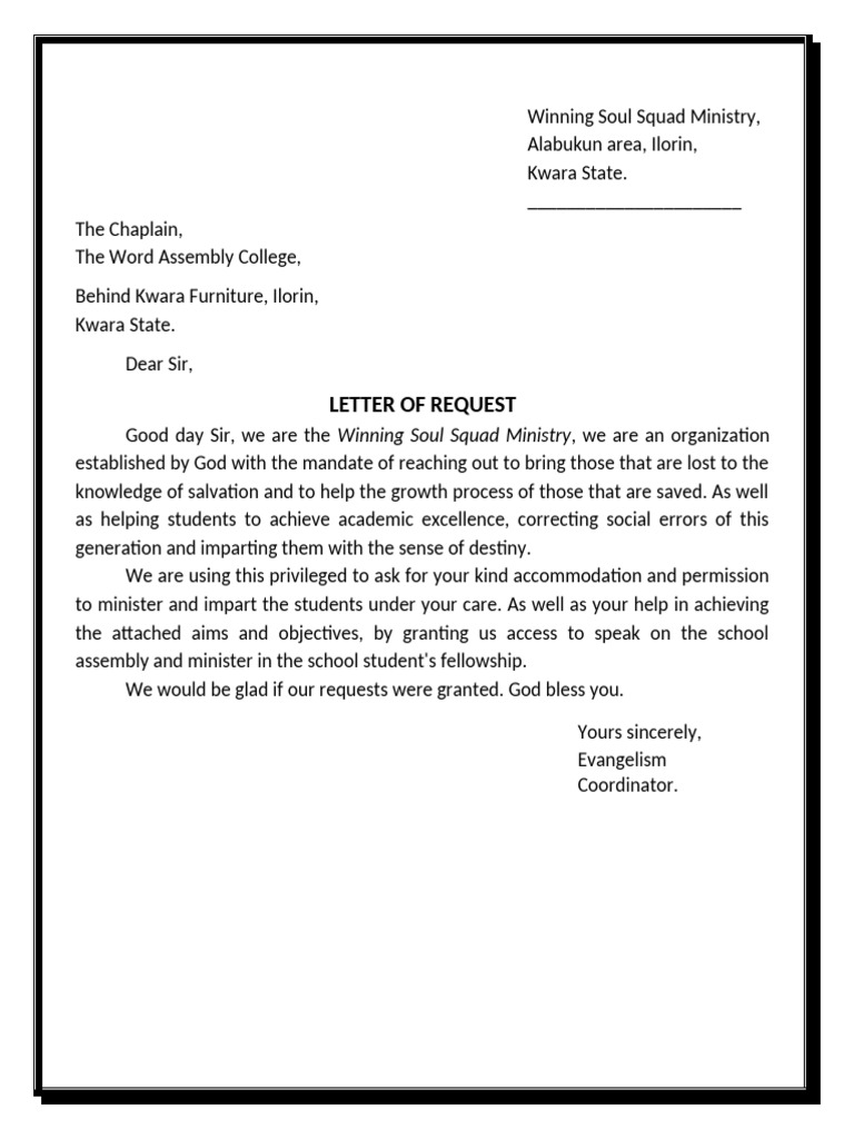 Outreach Letter | PDF
