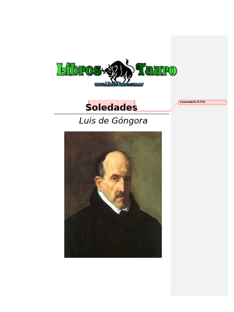 Gongora, Luis de - Soledades | PDF