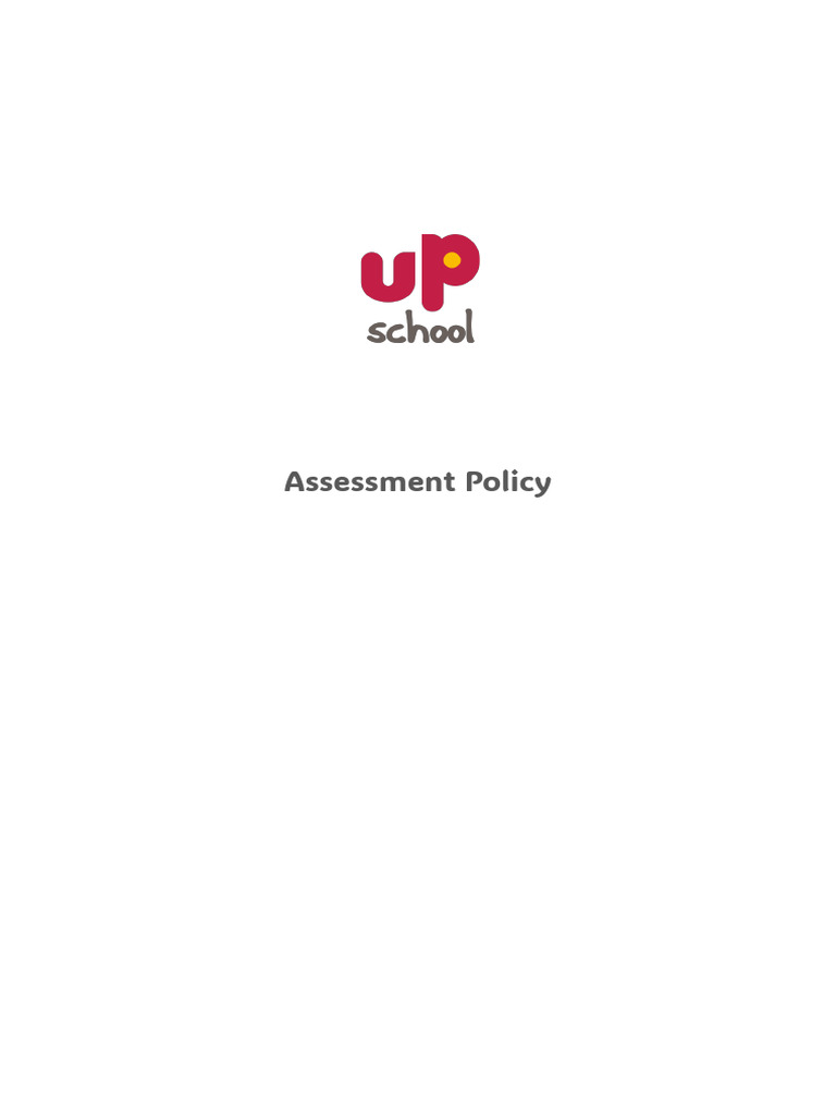 Up School Assessment Policy | PDF