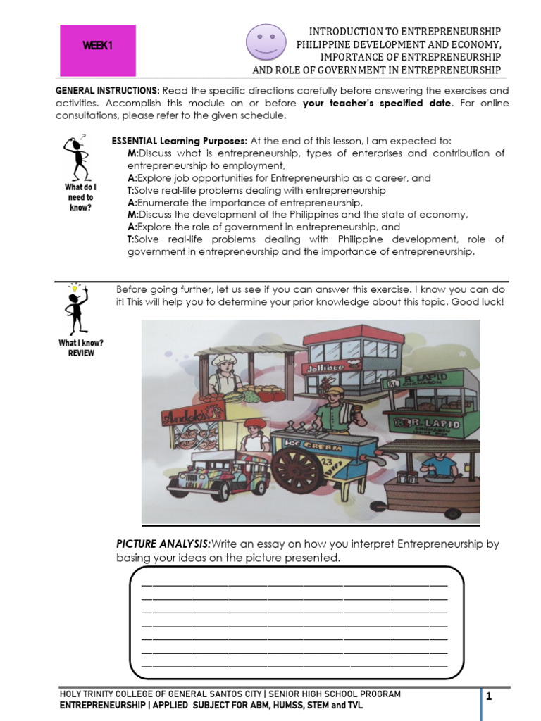 Week 1 Entrep | PDF