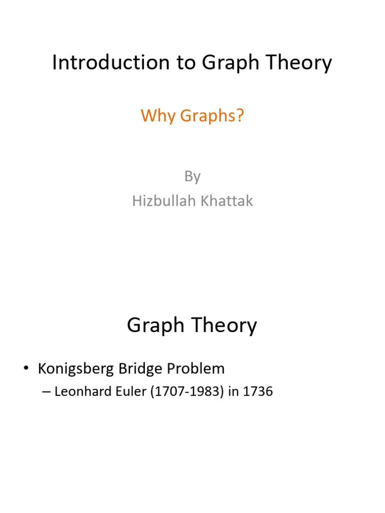 Lect-01 Introduction To Graph Theory | PDF