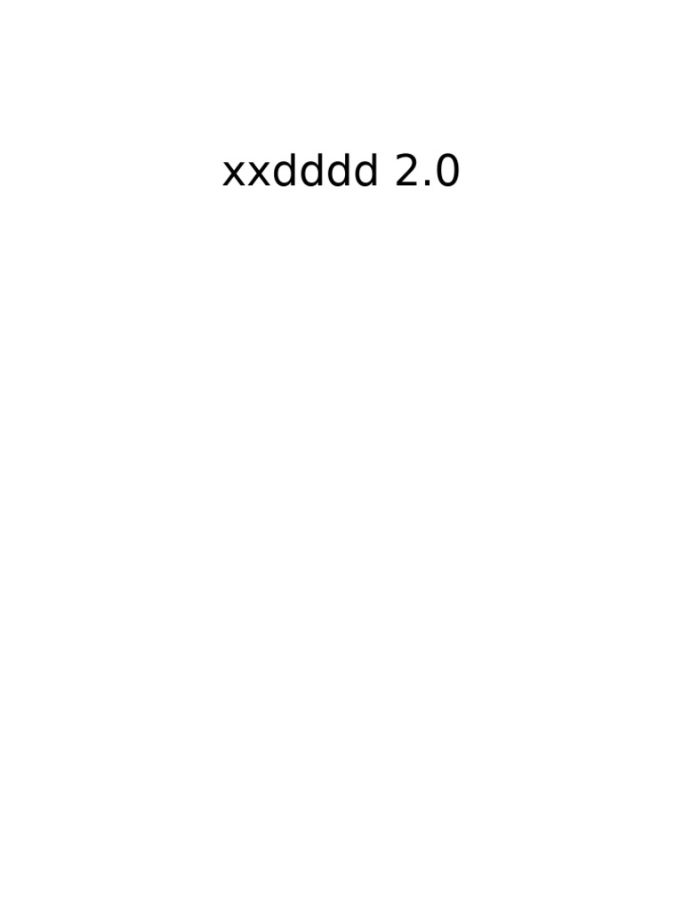 xxdddd 2.0 | PDF
