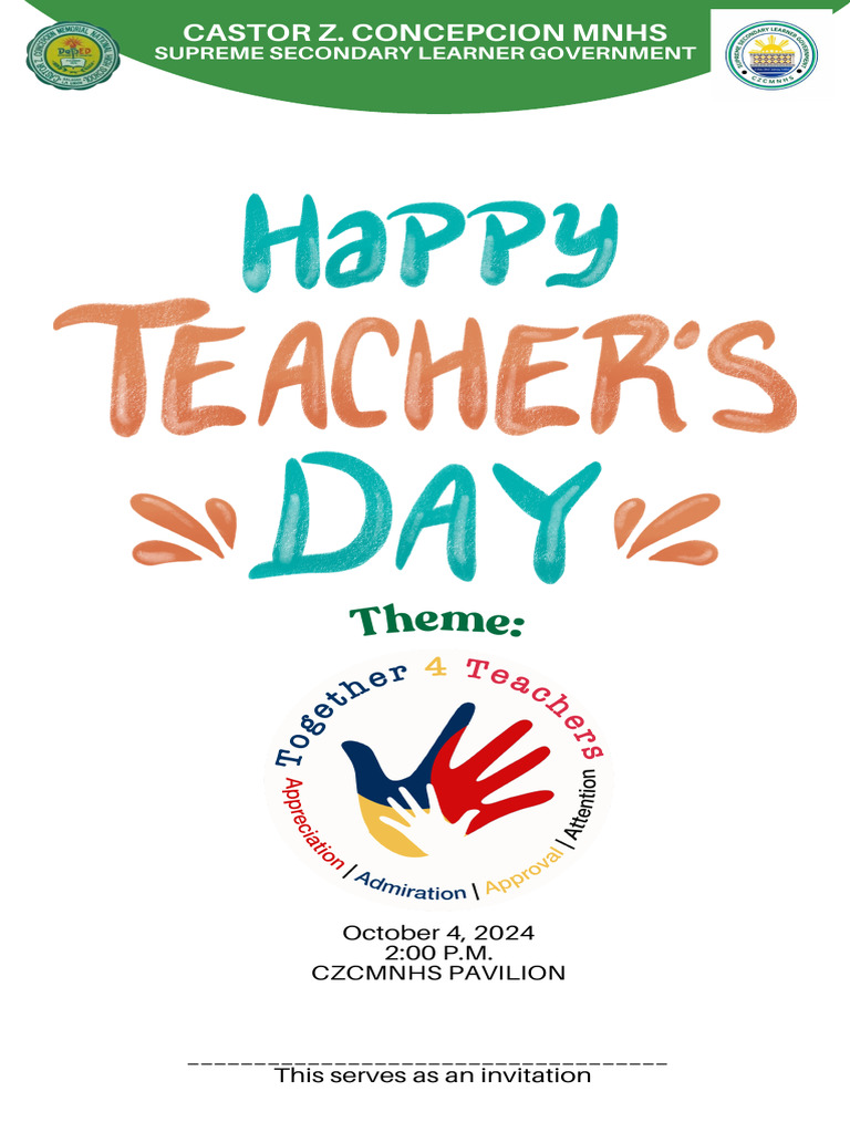 SSLG Pta World Teachers Day Program 2024 | PDF