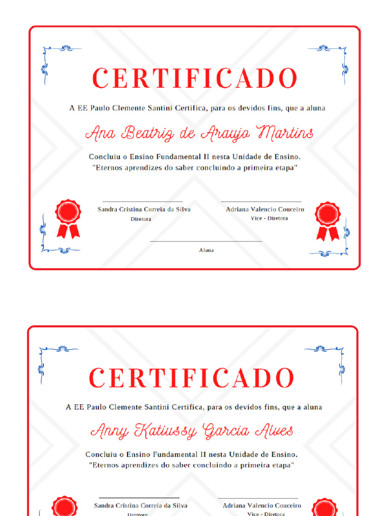 CERTIFICADOS 9ºB | PDF