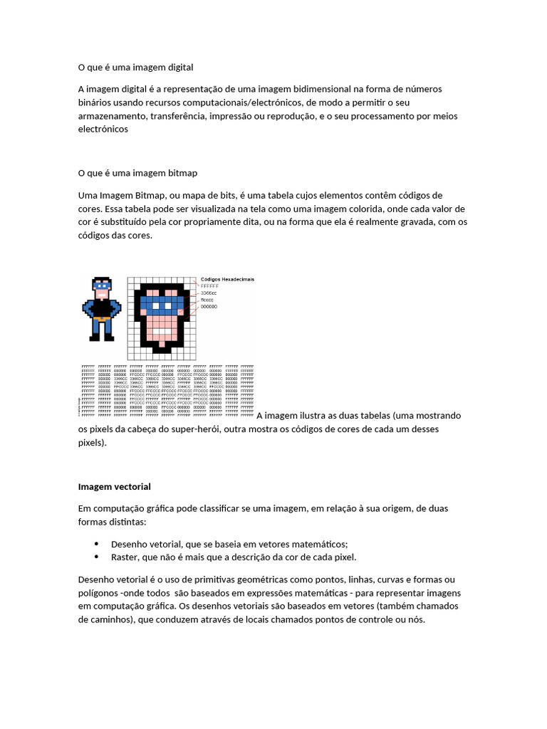 O que é uma imagem digital | PDF