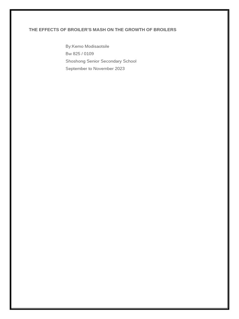 Kemo Modisaotsile 5T 2024 | PDF