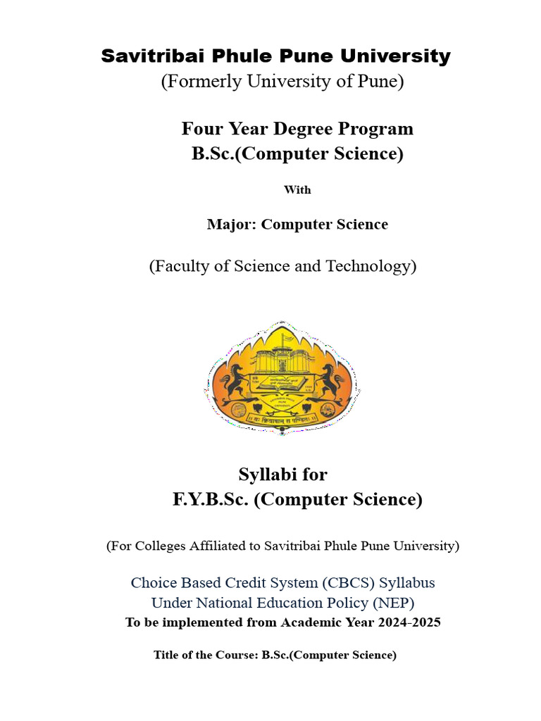 F.Y.B.Sc. (Computer Science) - 10072024 | PDF
