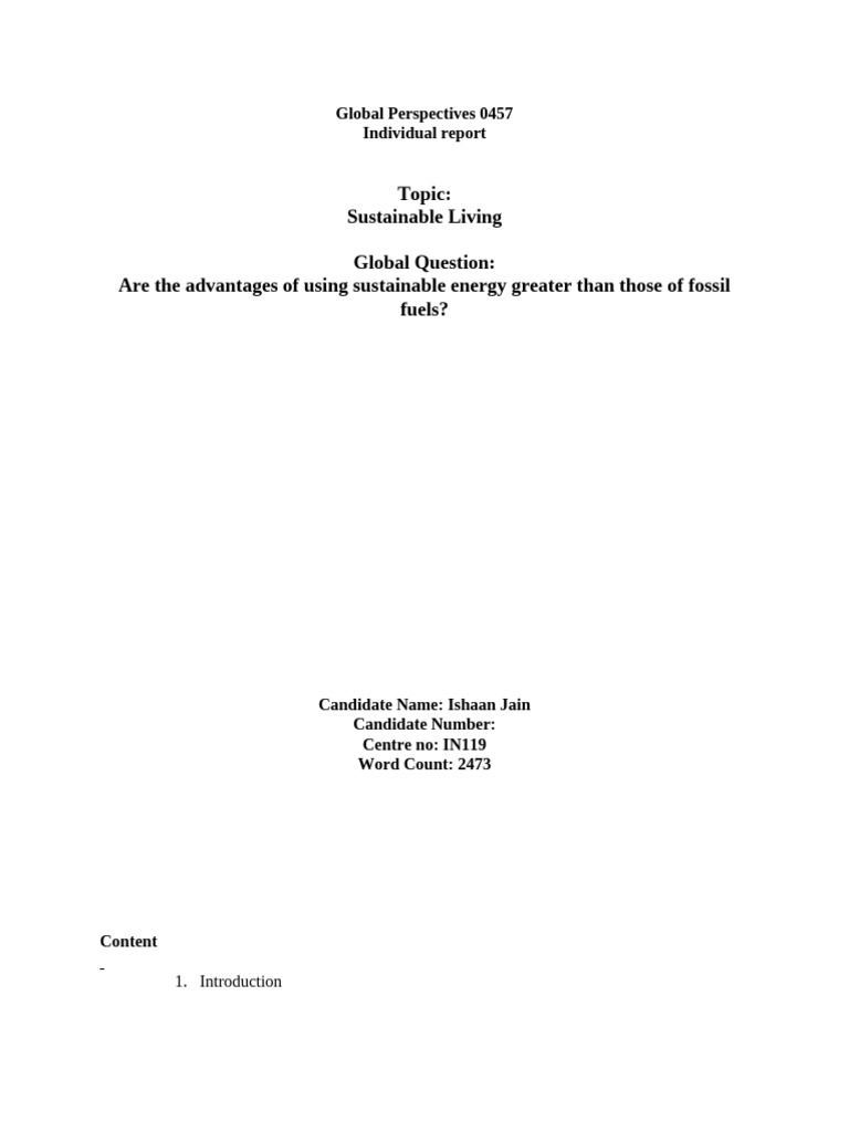 GP IR Final | PDF | Biofuel | Sustainable Energy