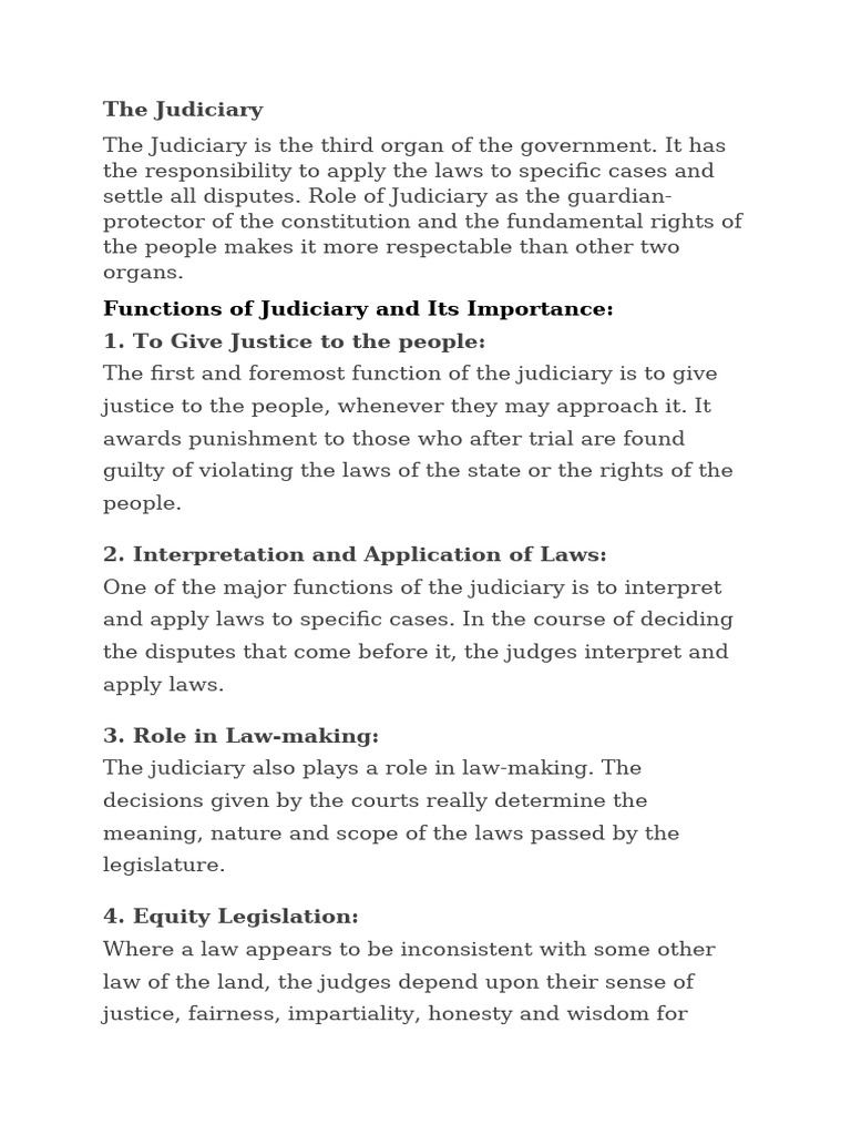 Judiciary Notes1 | PDF