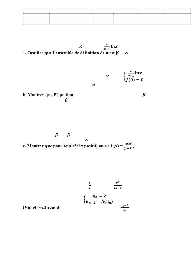 TD Logarithme Tle C | PDF