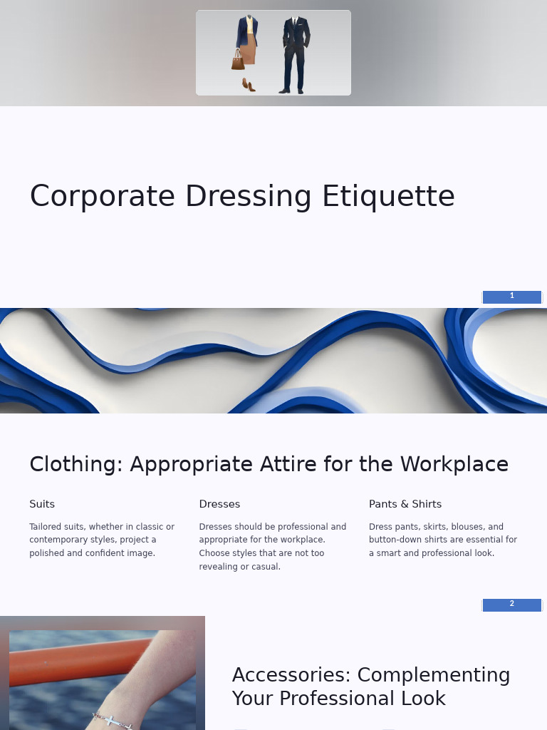 Corporate Dressing Etiquette | PDF