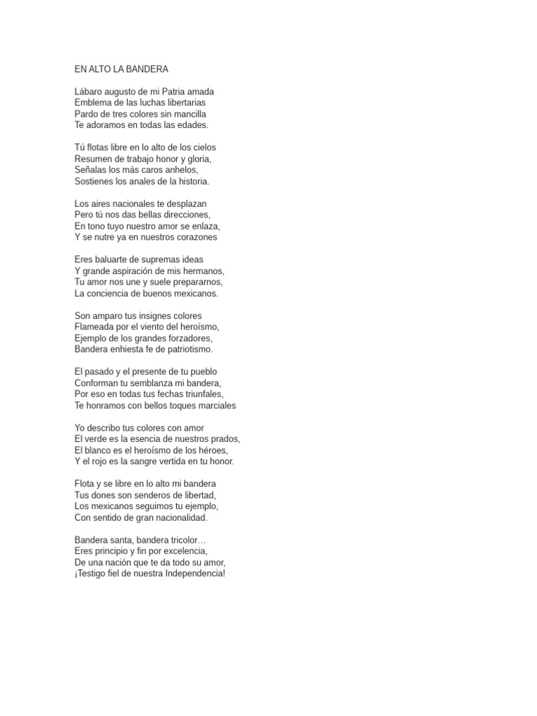 EN ALTO LA BANDERA | PDF