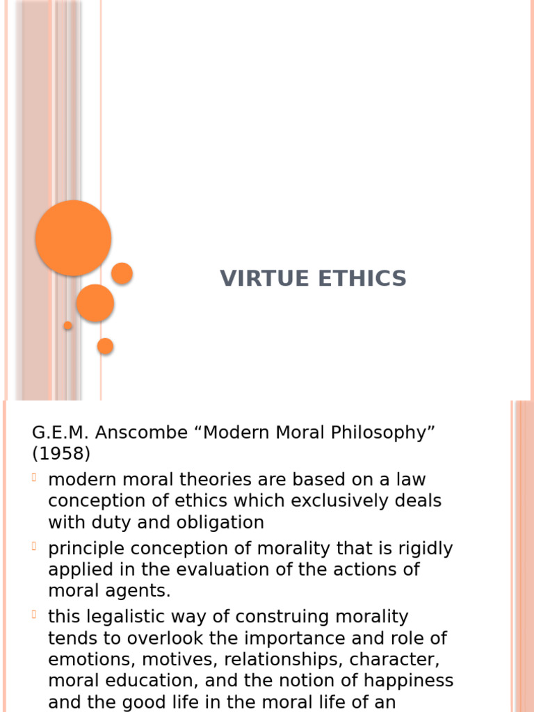 Virtue Ethics | PDF
