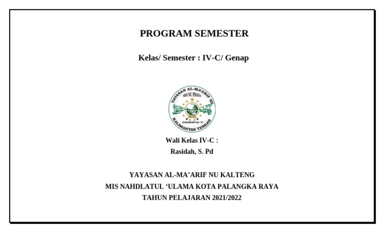 Program Semester | PDF