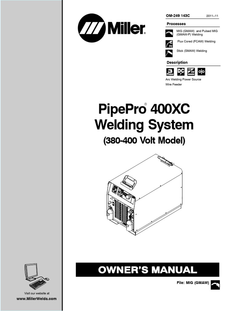 Miller Pipepro 400xc | PDF