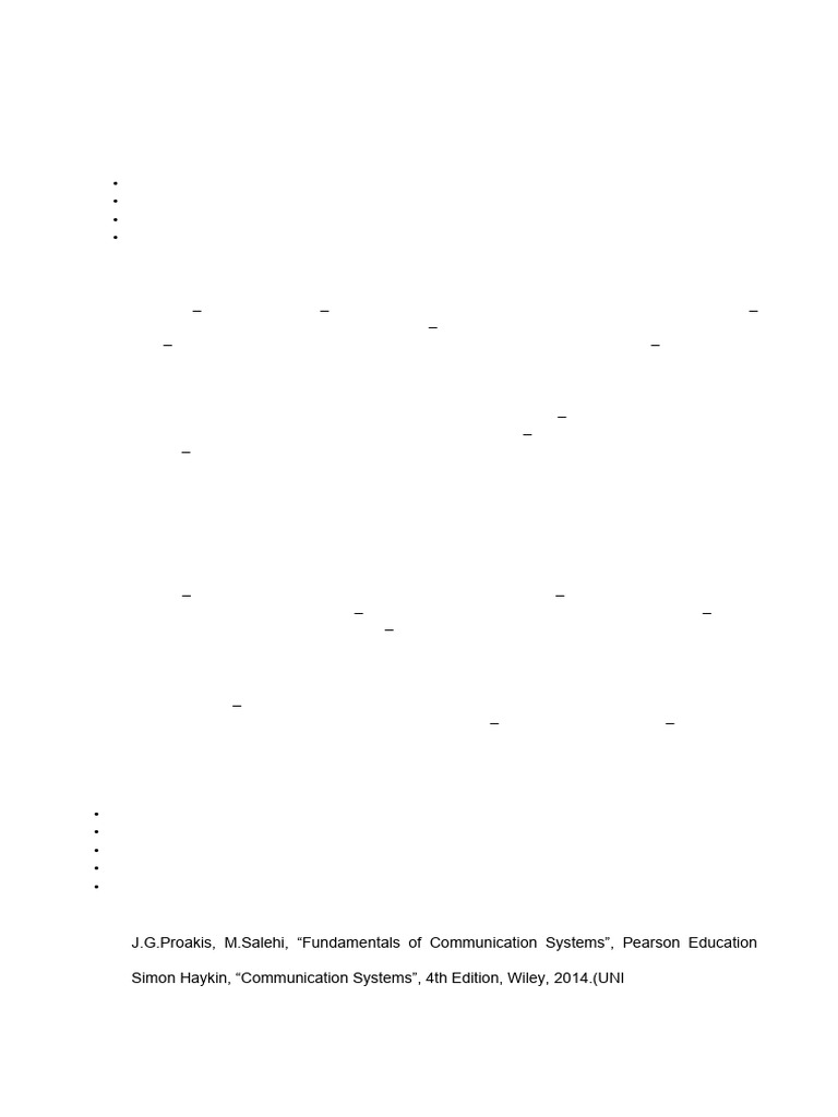 Communication Theory Syllabus Pdf Frequency Modulation Modulation