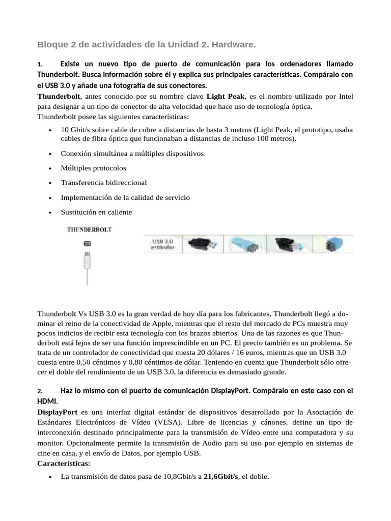 U2 B2 Actividades | PDF