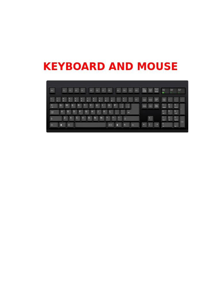 Keyboard and Mouse Shortcuts Guide | PDF | Computer Keyboard | Keyboard ...