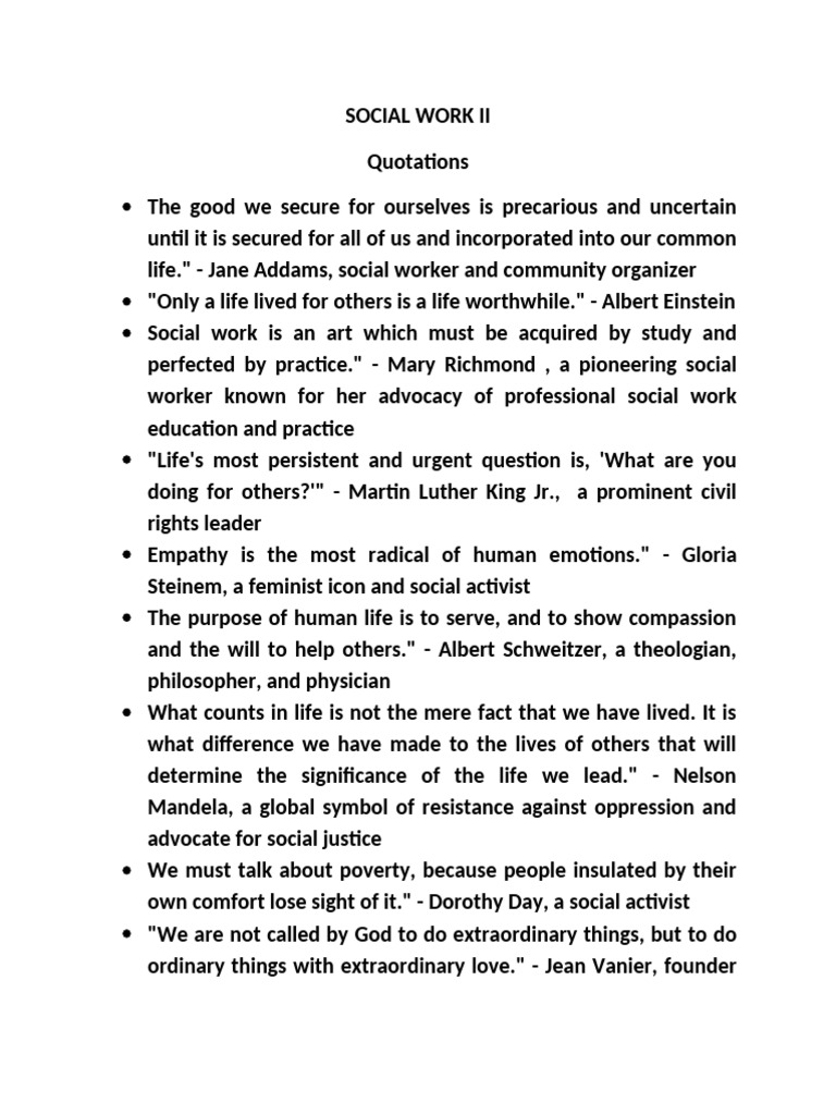 Social Work | PDF