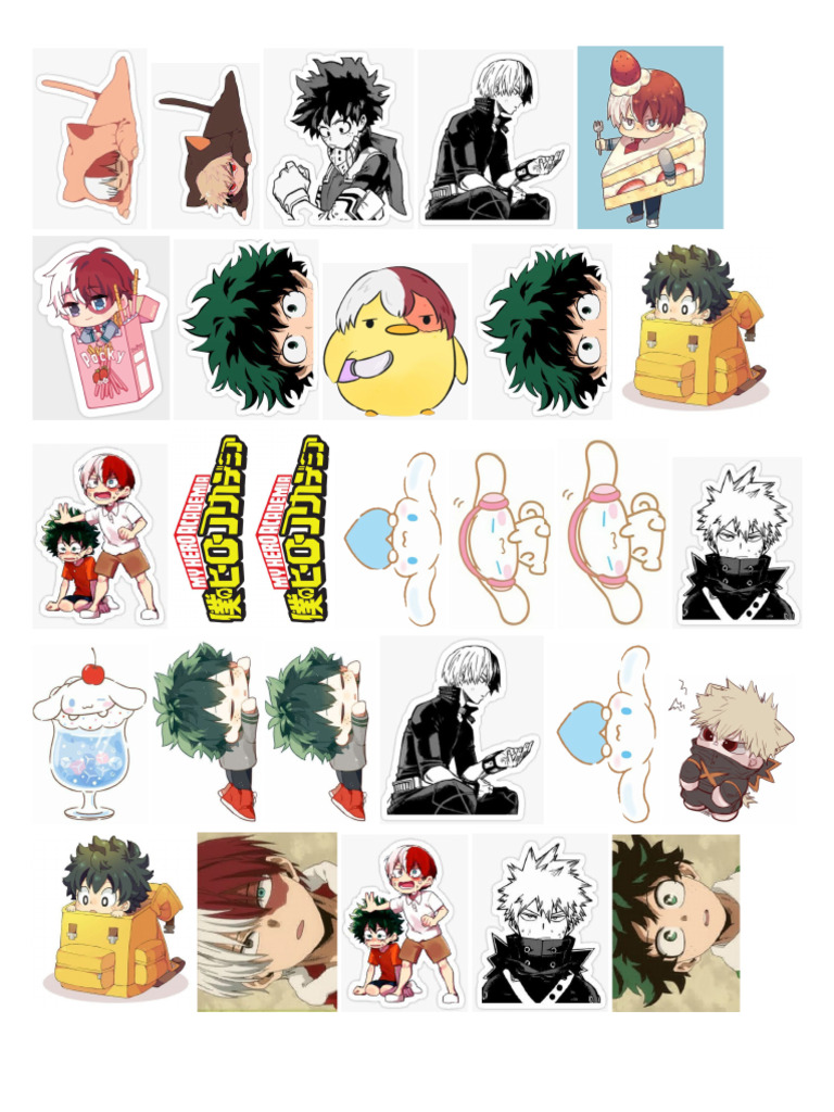 Stickers My Hero Academy | PDF