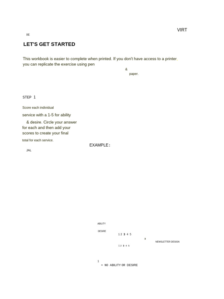 VA Niche Workbook | PDF