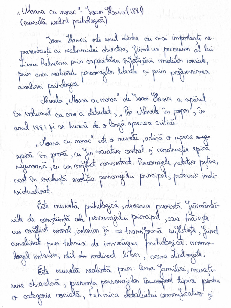 Moara Cu Noroc - Ioan Slavici 1881 | PDF