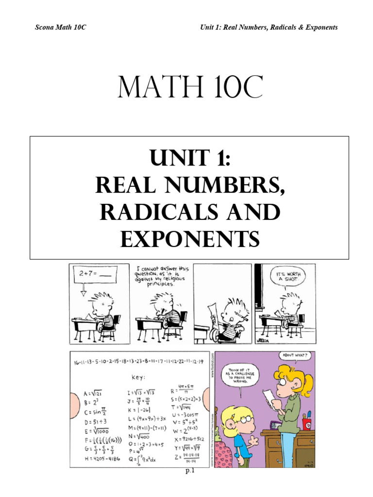 math 10c unit 1 filled in notes | PDF