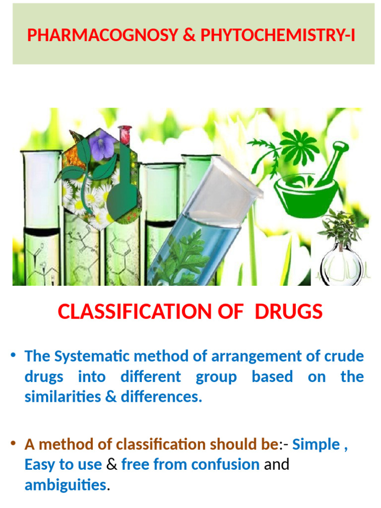 Unit-I Classification of Drugs | PDF