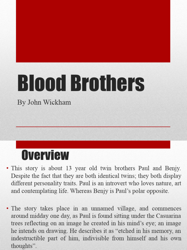 Blood Brothers | PDF