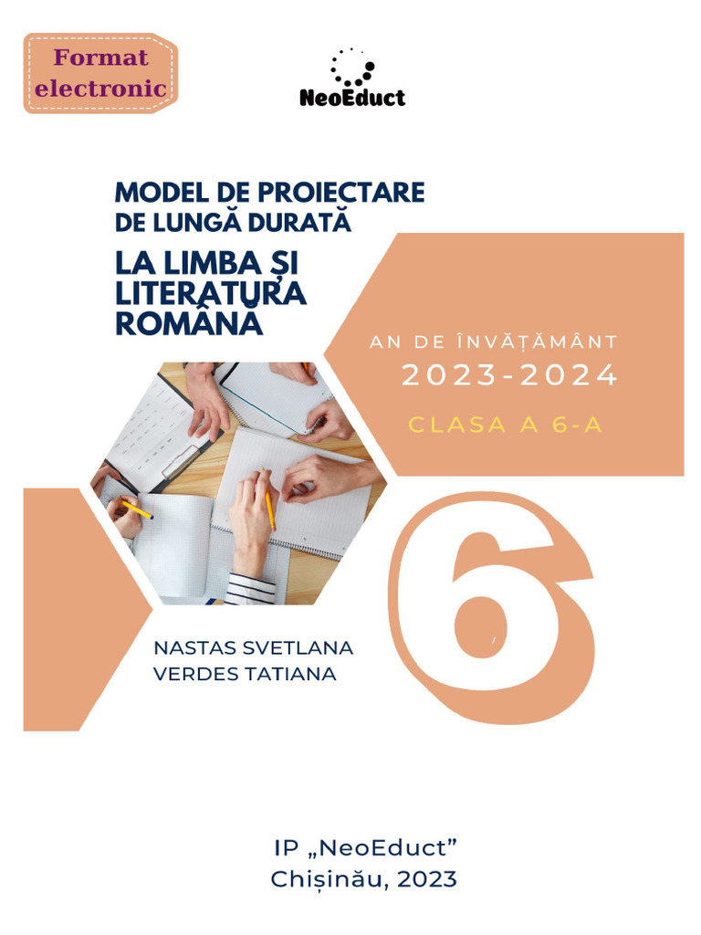 NeoEduct_Proiecte didactice_LLR_6_ 2023-2024 | PDF