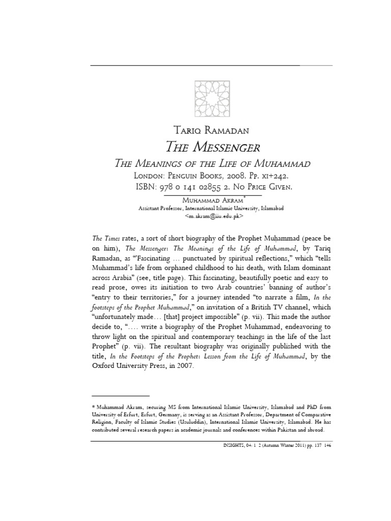 Review The Messenger The Meaning of The | PDF
